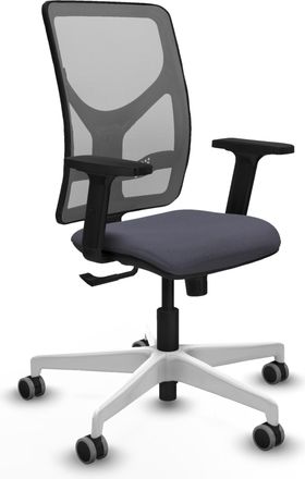 Piqueras y Crespo B&uuml;rostuhl, grau, mit 2D-Armlehnen, h&ouml;henverstellbare Lendenwirbelst&uuml;tze, ausgestattet mit 3 Positionen und Schneideschaum, mit Rollen von 65 mm, Parke