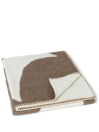 Blacksaw x Bailey Elder Decke aus Alpakawolle (178cm x 135cm) - Braun