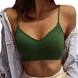 Generic D&eacute;bardeur Femme Maillot De Corps Camisole Sexy &agrave; Bretelles Spaghetti avec Garniture en Dentelle Contrastante pour Femmes Parfaite pour Les Tenues de R