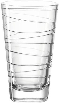 Leonardo Leonardo Vario Struttura 019450 Lot de 6 verres &agrave; eau, en verre, avec motif, passent au lave-vaisselle, 280 ml