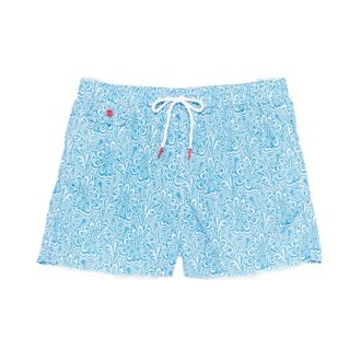 Kiton Homme, Maillots de bain, Bleu, Taille: L Floral Swim Shorts