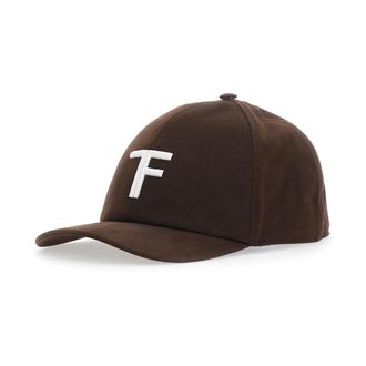 Tom Ford Homme, Accessoires, Brun, Taille: L Casquette de baseball en coton