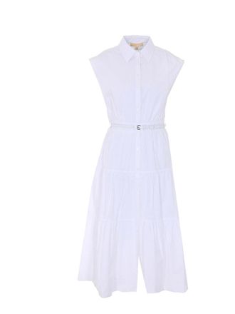 Michael Michael Kors Robe Au Genou - Blanc