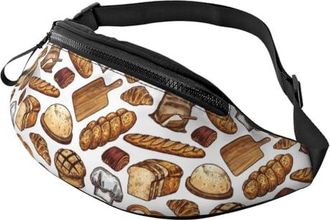Generic Mod&egrave;les De Produits De Boulangerie Et De P&acirc;tisserie Sac De Voyage Polyvalent Sacs Banane L&eacute;ger Sacoche Ceinture Pour Femme Course &Agrave; Pied Jogging 14X35