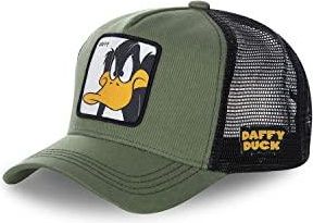 Capslab Daffy Duck Trucker Cap Looney Tunes Olive - One-Size
