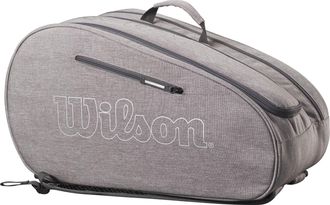 Wilson Padel-Tasche Team, F&uuml;r bis zu 4 Schl&auml;ger, Grau