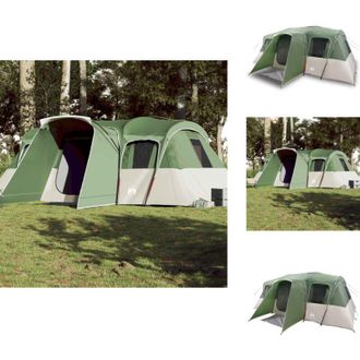 vidaXL Vidaxl - Tente familiale tunnel 16 personnes vert imperm&eacute;able - Tente Famille - Tente Tunnel - Tente Camping - Abri Ext&eacute;rieur - &Eacute;quipement Camping