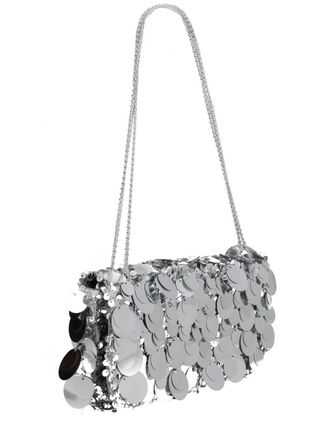 Paco Rabanne Sparkle Baguette Shoulder Bag - Silver