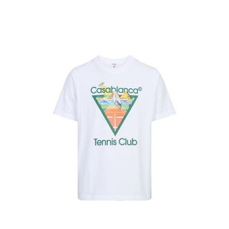 Casablanca T-shirt droit Tennis Club en coton