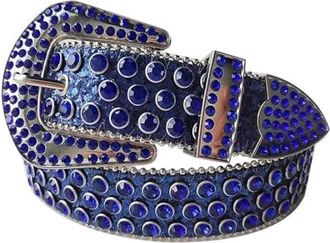 Generic Ceinture en cristal de style coréen pour femme - Accessoire décontracté, 8, 115 cm