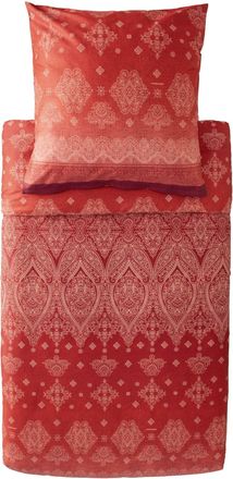 Bassetti Satin-Bettw&auml;sche-Garnitur Kerala (Bordeaux R1, 135x200+80x80)