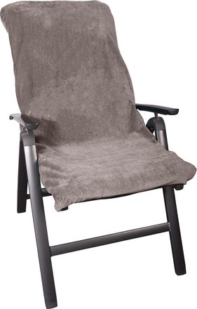 jilda-tex Schonbezug für Gartenliege Stuhlauflage Strandliege Sonnenliege Liegen-Stuhl Auflage 100% Baumwolle 65x130 cm (Stuhlauflage Hellgrau)