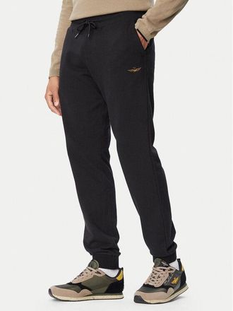 Aeronautica Aeronautica Militare Jogginghose 262PF1008UF00662 Schwarz Regular Fit