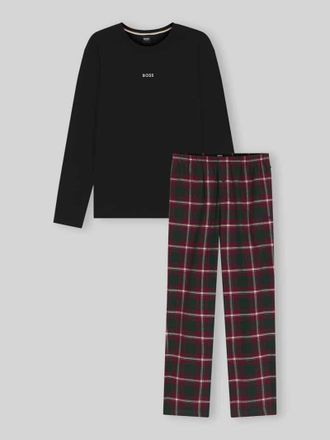 HUGO BOSS Pyjama-Set mit Logo-Detail im 2-teiligen Set