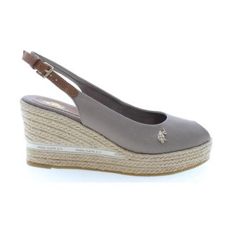 U.S.Polo Association U.s. Polo Assn., Femme, Chaussures, Gris, Taille: 41 EU Sandales Plates Beige Alyssa004 Tau002