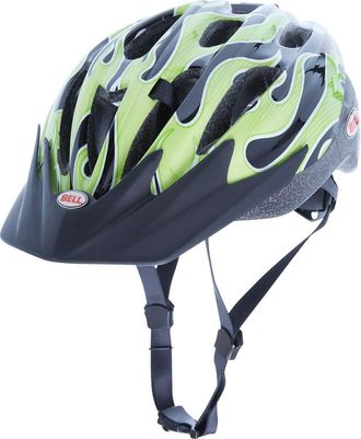 Bell Cognito FS Fahhrad Helm Universal Größe Kinder, Green flamage - Fahrradhelm