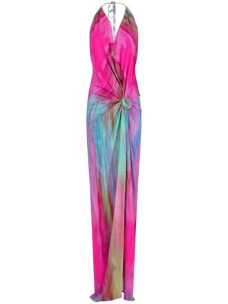 Silvia Tcherassi robe Jazmin à coupe longue - Bleu