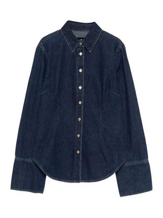 7 For All Mankind Chemise - Bleu Fonc&eacute;