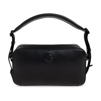 Moncler Carlo Leder Crossbody Bag - - Bags - Herren - Schwarzk - ONE SIZE