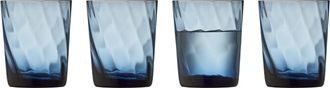 Lyngby Glas Vienna Wasserglas, Trinkglas, 30 cl, 4 Stck., Blau