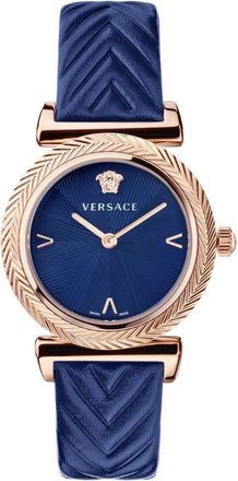 Versace V-Motif Uhr - - Accessories - Damen - Blau - ONE SIZE