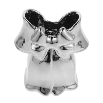 Soimiss Keramik Tischvase mit Schleife Elegante Blumenhaltervase f&uuml;r Trockenblumen Gestecke und Wohnraumdeko Im Landhausstil