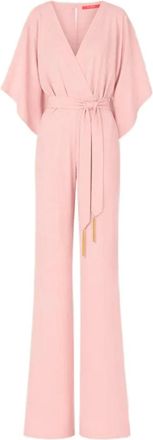 Max Mara Femme, Combinaisons et Ensembles, Rose, Taille: 44 FR Combinaison l&eacute;g&egrave;re en cr&ecirc;pe
