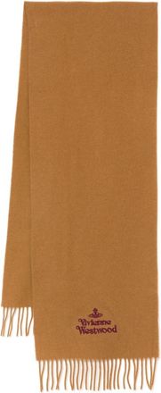Vivienne Westwood Bestickter Schal - Braun