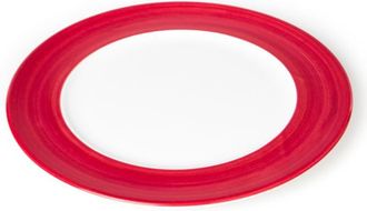 Gmundner Keramik Speiseteller Gourmet Durchmesser : 29 cm Variation Bordeauxrot Geschirr, handgemacht in Österreich