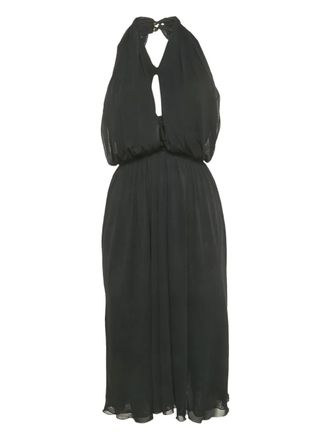 Gucci halterneck midi dress - Schwarz