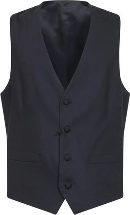 Lardini Homme, Costumes, Bleu, Taille: M Gilet Boutonn&eacute;