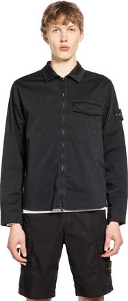 Stone Island 1200015 Stretch Cotton Satin Overshirt