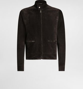 Dolce & Gabbana Calfskin Jacket - Mann Mäntel Und Jacken Braun 46