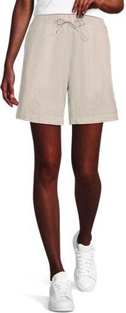 Lands End Leinen-Schlupfshorts, Damen, Größe:48-50 regular, Weiß, Leinen, by Lands End