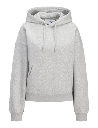 Jack & Jones Damen Jxstudio Vesterbro Ls RLX Hood SWT Noos, Light Grey Melange, S