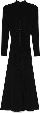 Nissa Midikleid mit Cut-Out - Schwarz