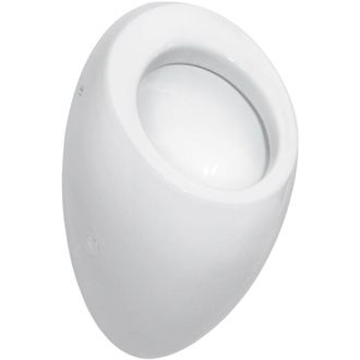 Laufen Il Bagno Alessi One - Absauge-Urinal ohne Deckel, Wasseranschluss hinten, lcc, wei&szlig; H8409754000001 - Laufen