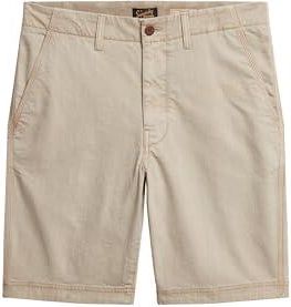 Superdry Short Vintage International Combinaison modèle Court, Gris Château, 34 Homme