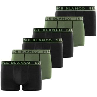 Serge Blanco Lot de 6 boxers homme en coton Casual
