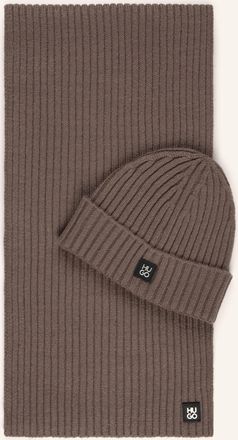HUGO BOSS Hugo Set Zasgo: Schal Und M&uuml;tze beige