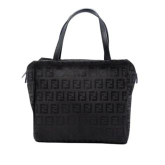 Fendi Sac &agrave; main en toile Pre-owned - Femme - Pre-owned - Noir - Taille: ONE Size