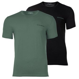 Emporio Armani 2Er-Pack Lounge-T-Shirts Mit Rundhalsausschnitt, Mehrfarbig