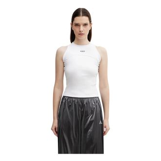 Off-white Off Stamp Ripp-Tanktop - - Tops - Damen - Wei&szlig; - M