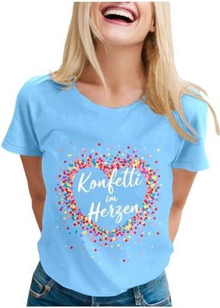 Generic Costume Aperol pour femme - T-shirt en coton Aperol Spritz - T-shirt &agrave; manches courtes - Col rond - T-shirt d&eacute;t&eacute; amusant - Pour cocktail, f&ecirc;te, &eacute;v&eacute;nem