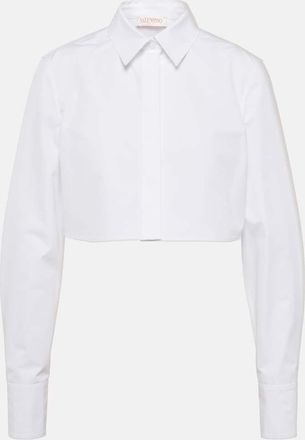 Valentino Cropped-Hemd aus Baumwollpopeline