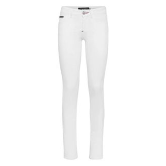 Philipp Plein Slim Fit Jeans - - Jeans - Damen - Wei&szlig; - W26