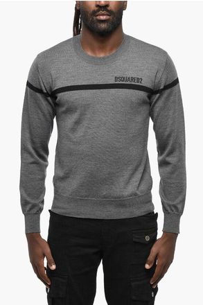 Dsquared2 Virgin Wool D2 LINE Crew-neck Sweater size Xs