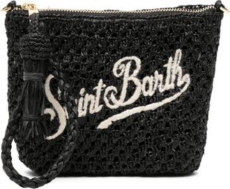 MC2 Saint Barth Femme, Sacs, Noir, Taille: ONE Size Pochette en raphia