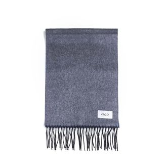 D4.0 Logo-Patch Schal - - Accessories - Herren - Blau - ONE SIZE