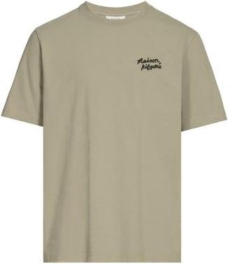 Maison Kitsuné Kurzes Baumwollärmel T -Shirt - Grün